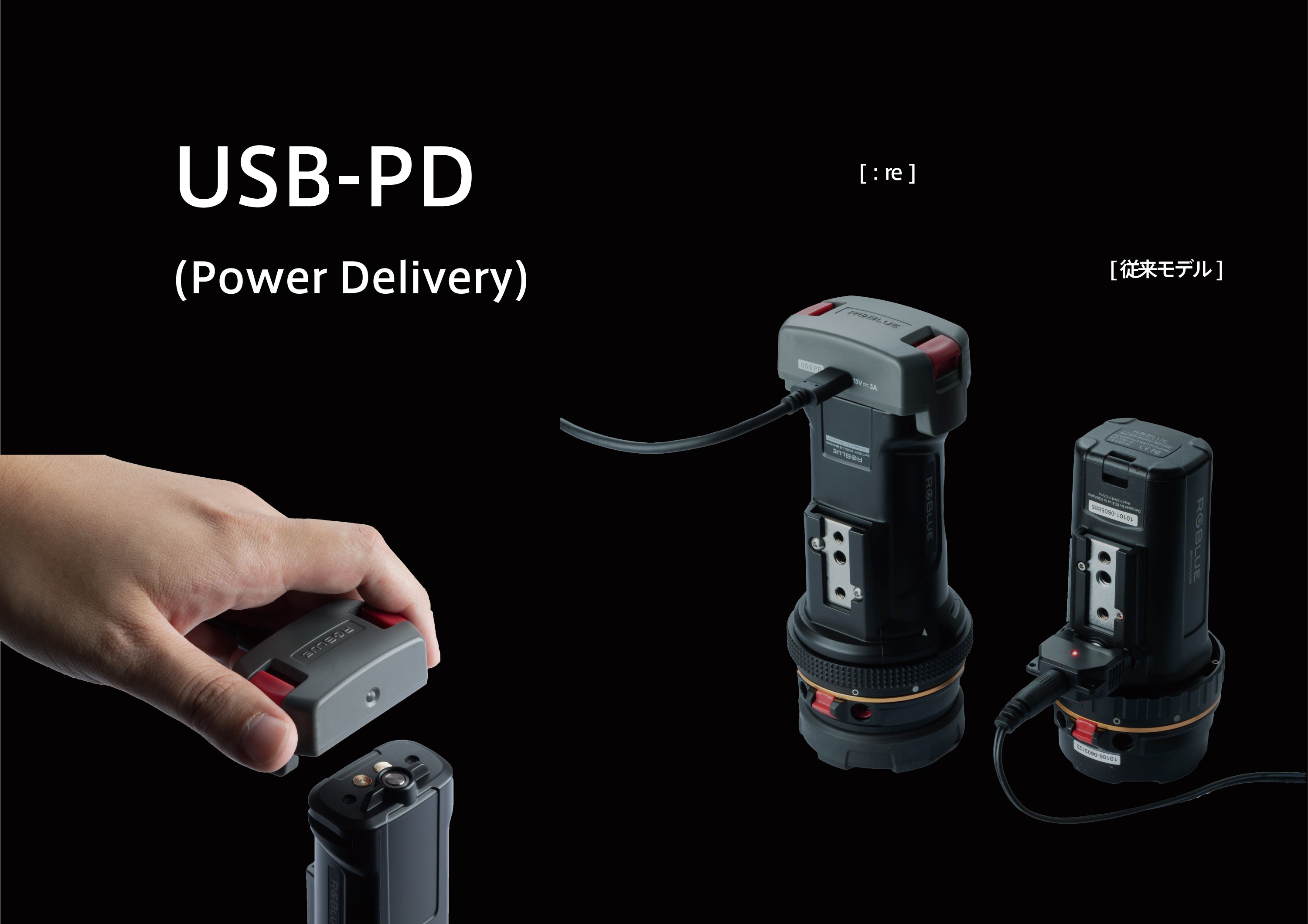 RGBlueの特徴新しい充電規格 USB-PD 対応