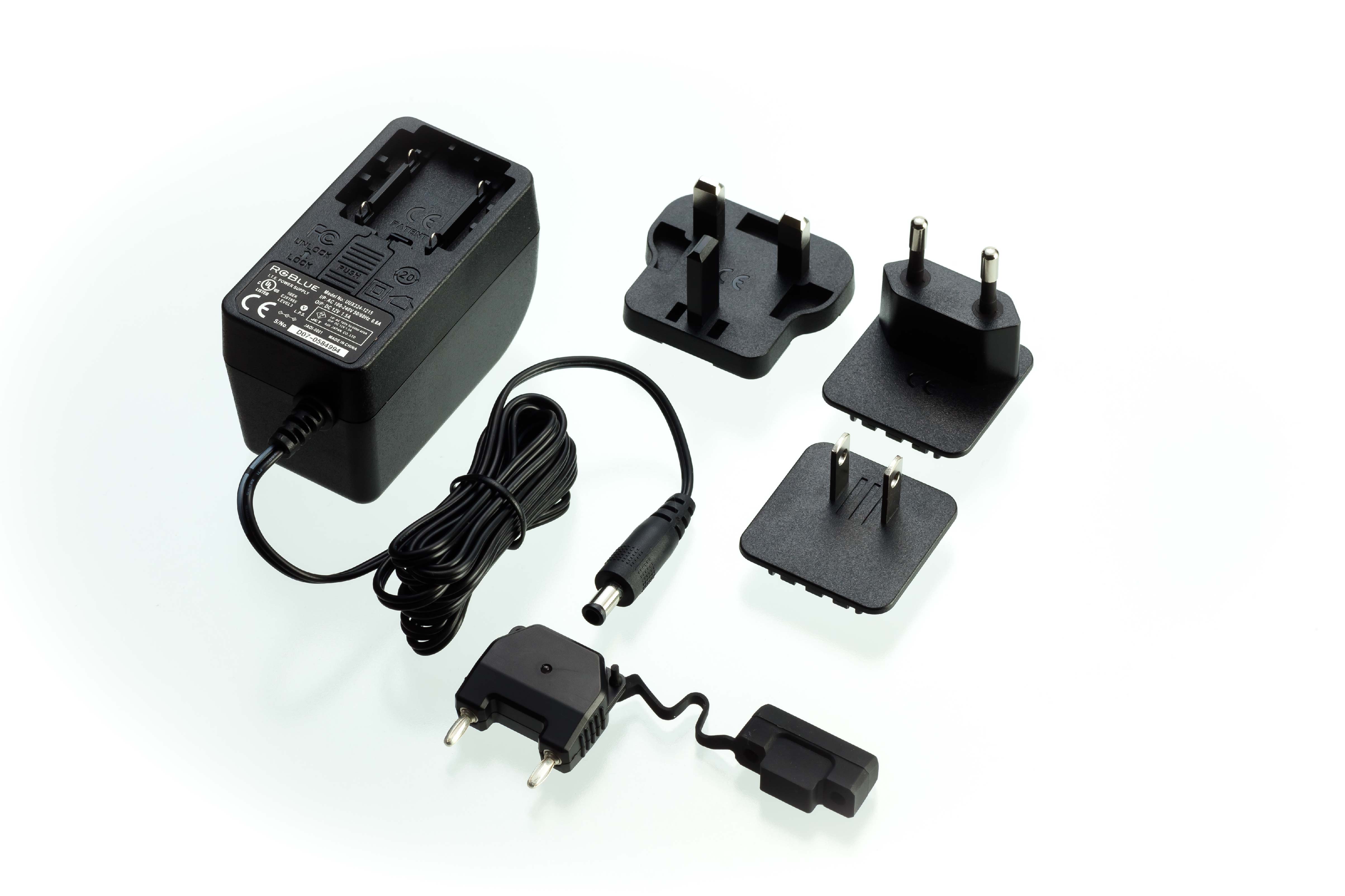 AC Adapter Recharge Plug Set RGBlue AC Adapter Recharge Plug Set RGBlue